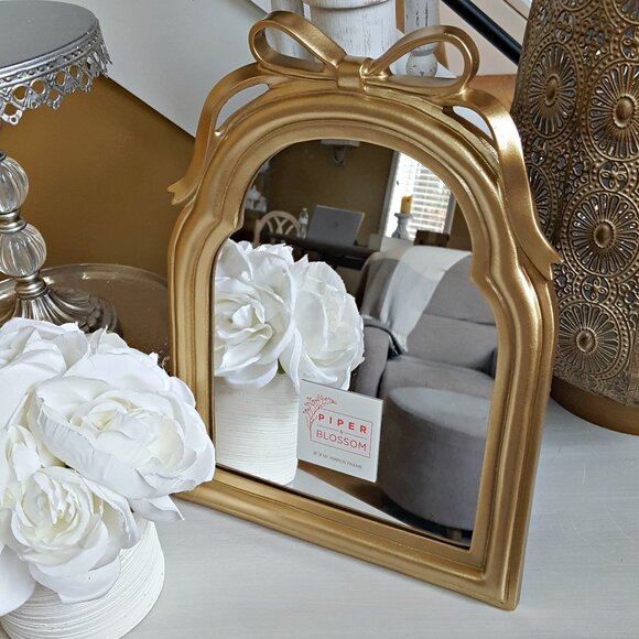 Piper Blossom | Accents | Nwt Shabby Chic Ribbon Bow Standing Mirror ...